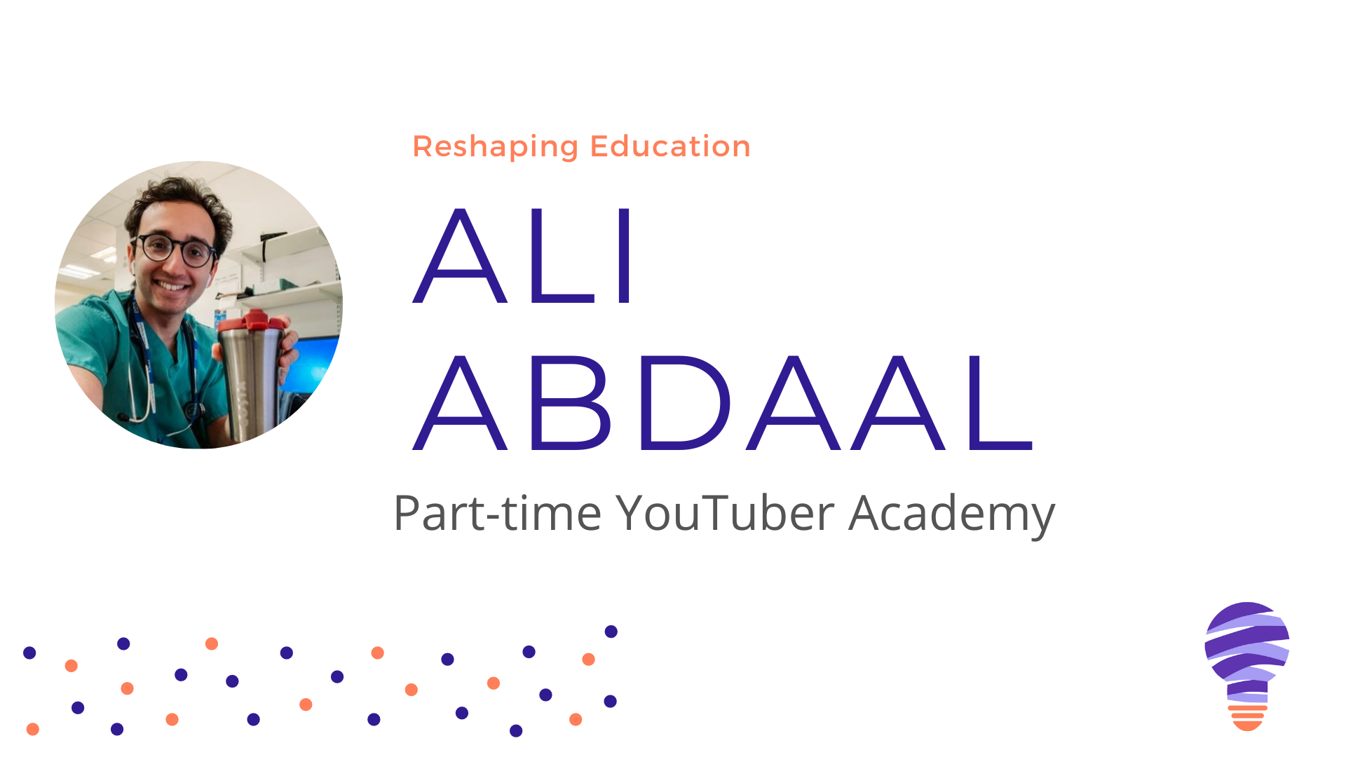 Ali Abdaal on Lessons from Building Part-Time YouTube Academy
